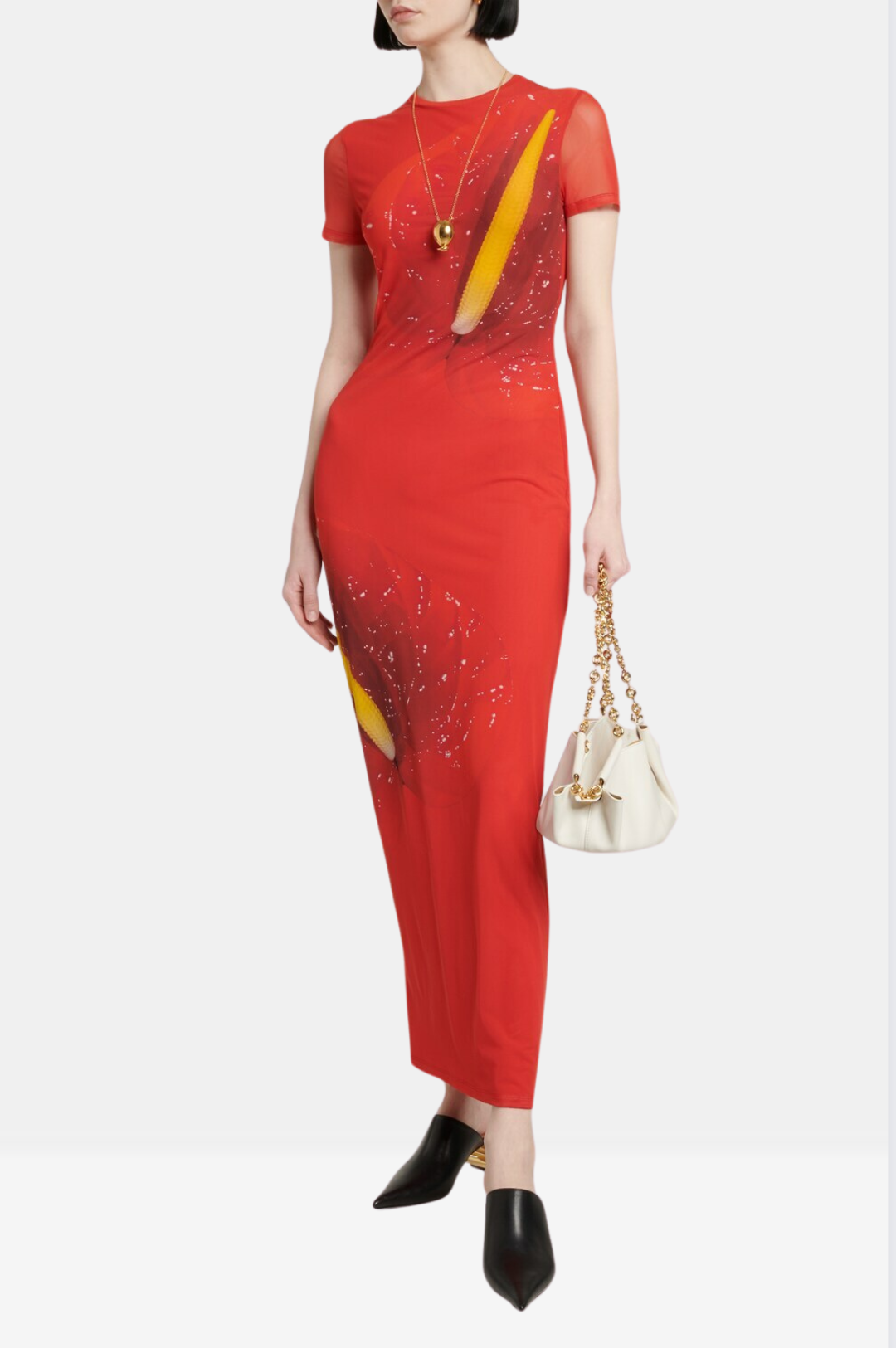 Loewe - Anthurium-print maxi dress – Fashion Alta Moda