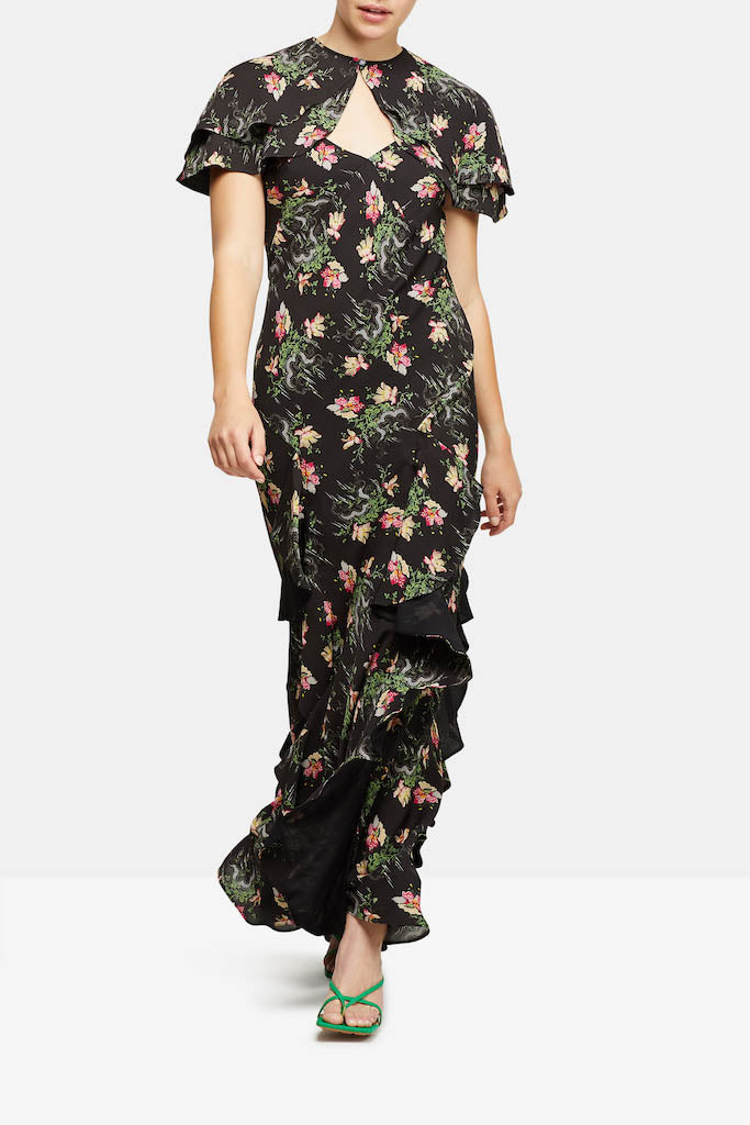 Vilshenko Silk Floral Maxi Dress – Fashion Alta Moda
